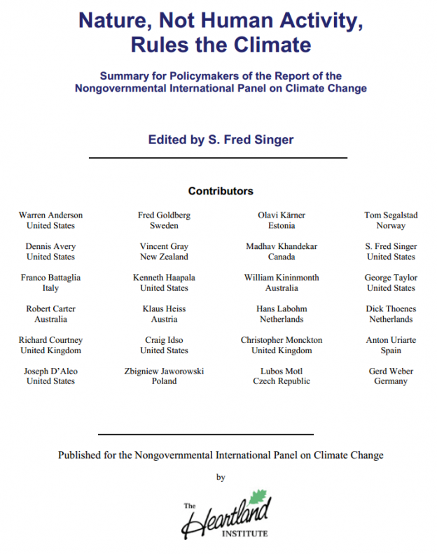 Reporte del NIPCC que contradice conclusiones de la IPCC - Cambio ...